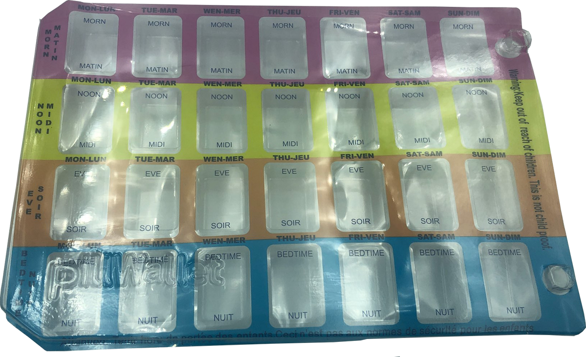 Pill Wallet 4 X 7 - Blister Packs - RM Health Supplies – R&M Health ...
